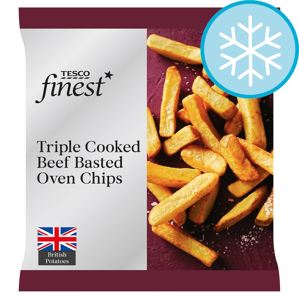 Tesco Finest Triple Cooked Beef Basted Oven Chips 900G - Tesco Groceries
