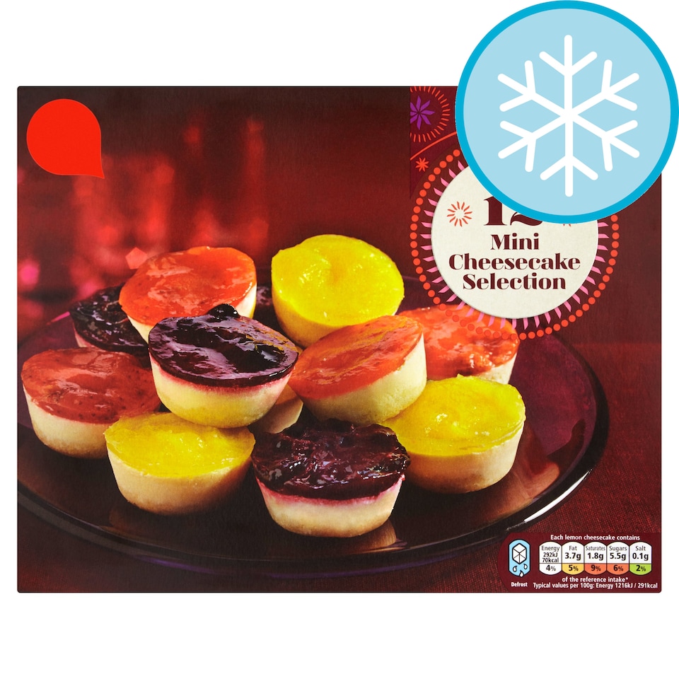 TESCO MINI CHEESECAKES SELN 12 PK 292g - Tesco Groceries