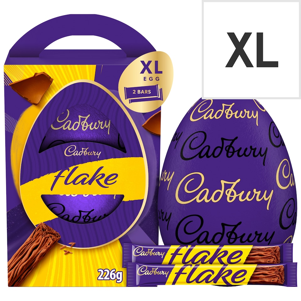 Cadbury Dairy Milk Flake Easter Egg 226g - Tesco Groceries