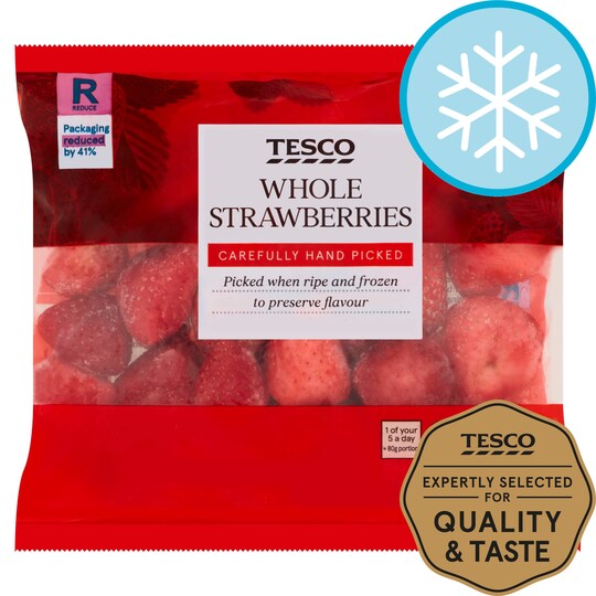 Tesco Frozen Whole Strawberries 350G - Tesco Groceries