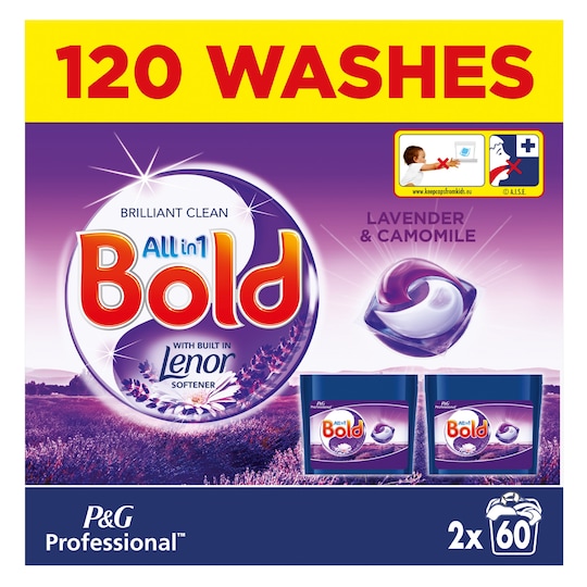 Bold All In One 120 Lavender & Camomile Washing Pods 2892G - Tesco ...