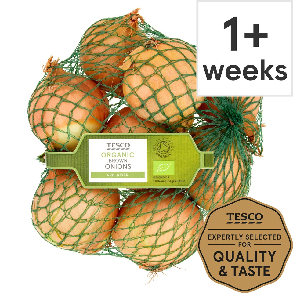 Tesco Organic Brown Onions 750G - Tesco Groceries