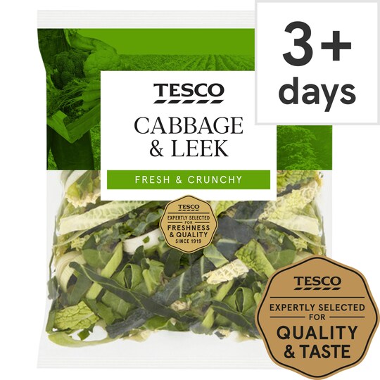 Tesco Cabbage & Leek 300G (C) - Tesco Groceries