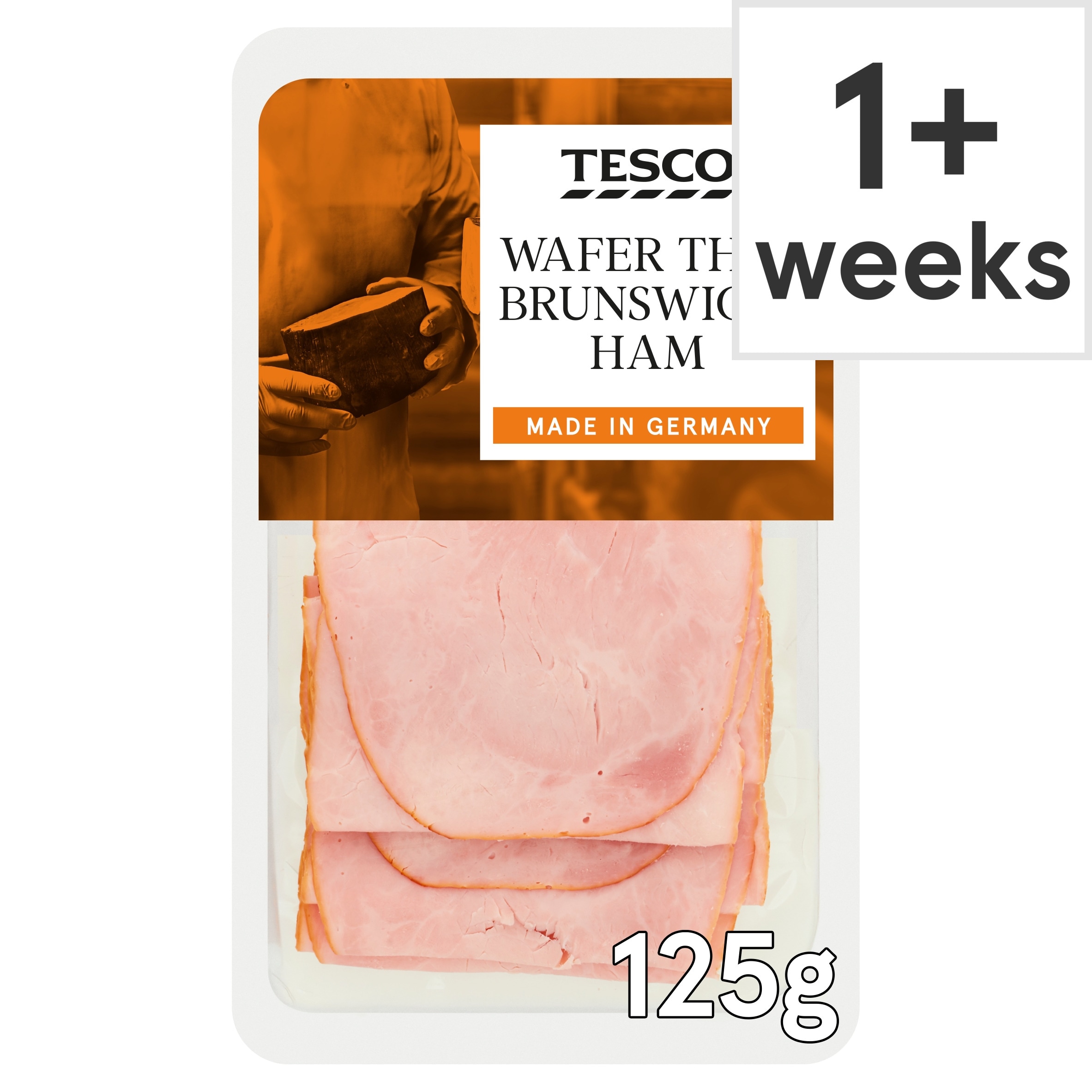 Tesco Wafer Thin Brunswick Ham 125G - Tesco Groceries