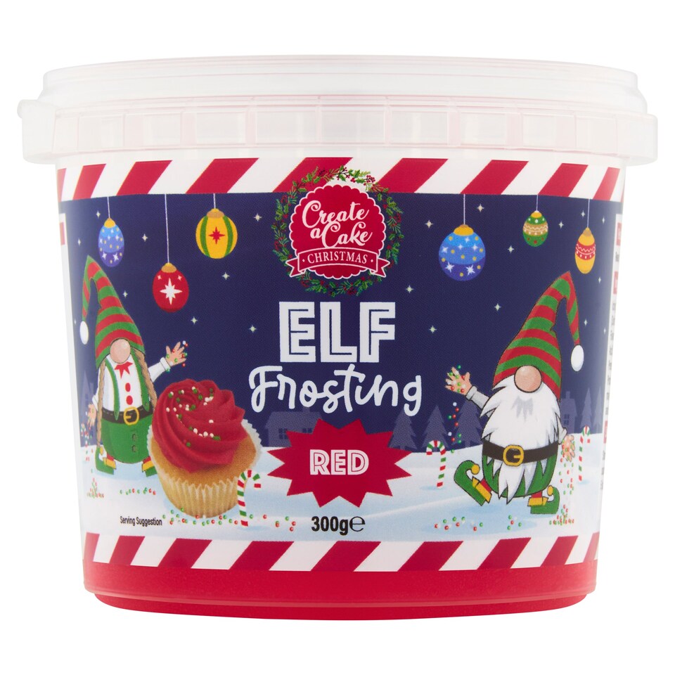 Create A Cake Elf Red Frosting 300G - Tesco Groceries