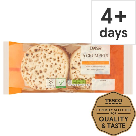 Tesco 6 Crumpets - Tesco Groceries
