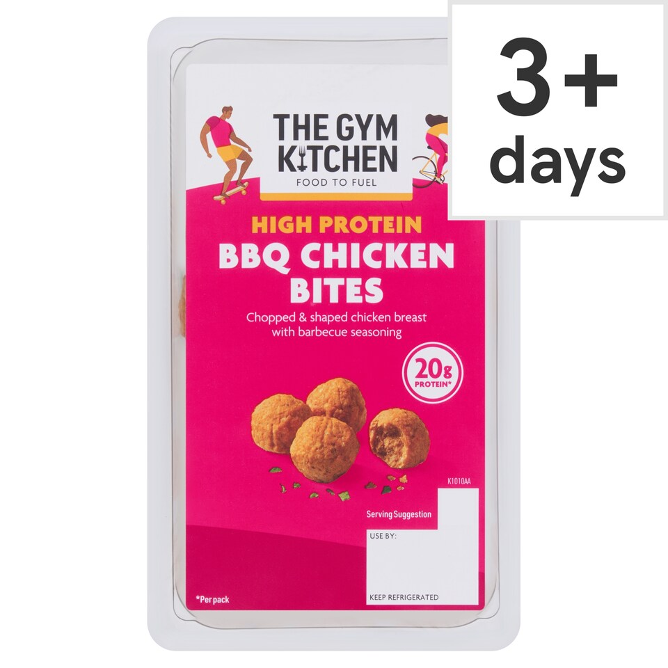 The Gym Kitchen High Protein BBQ Chicken Bites 105g - Tesco Groceries
