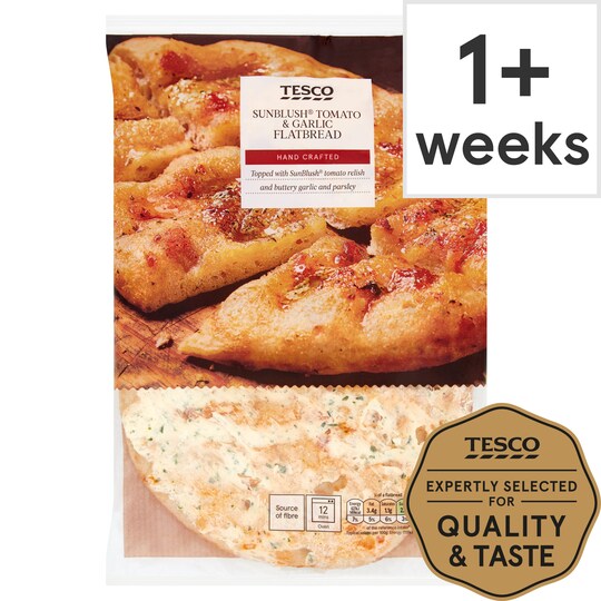 T.Sunblush Tomato Tomato & Garlic Flatbread 235G - Tesco Groceries