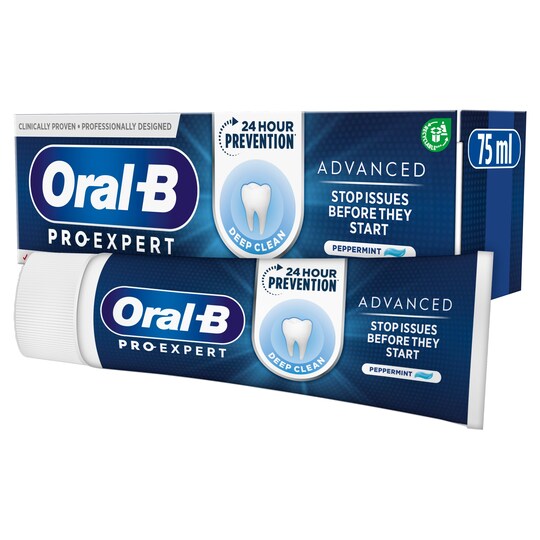 Oral-B Pro Expert Advanced Science Deep Clean Toothpaste 75Ml - Tesco ...