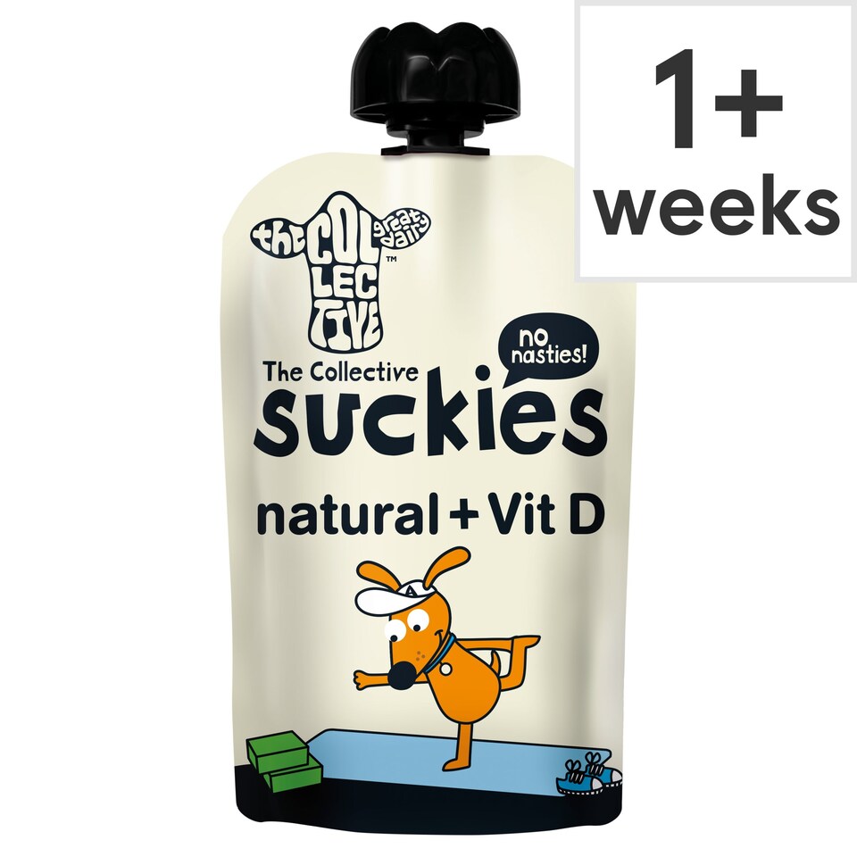 The Collective Suckies Natural with Vitamin D Yoghurt Pouch 90g - Tesco ...