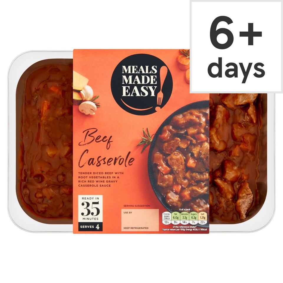 Tesco Meals Made Easy Beef Casserole 1Kg - Tesco Groceries