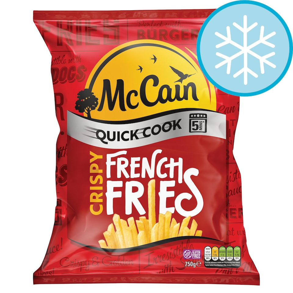 McCain Quick Cook French Fries 750G - Tesco Groceries