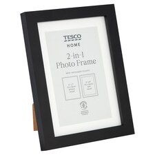 Tesco Photo Frame 2 In 1 Black - Tesco Groceries