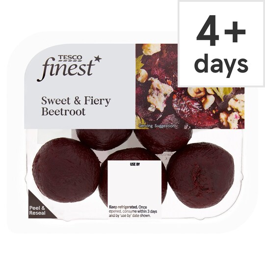 Tesco Finest Sweet & Fiery Beetroot 180G - Tesco Groceries