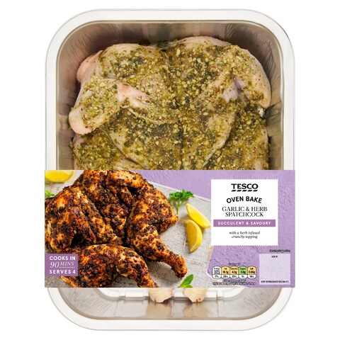 Tesco Garlic & Herb Spatchcock 1.5kg - Tesco Groceries
