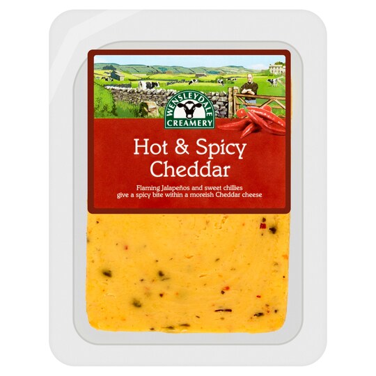 Wensleydale Hot And Spicy Cheese 180g Tesco Groceries