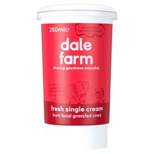 Dale Farm Single Cream 250Ml - Tesco Groceries