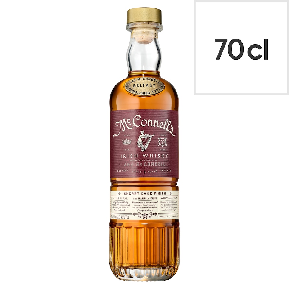 Mc Connell's Irish Whisky Sherry Cask Finish 700ml - Tesco Groceries