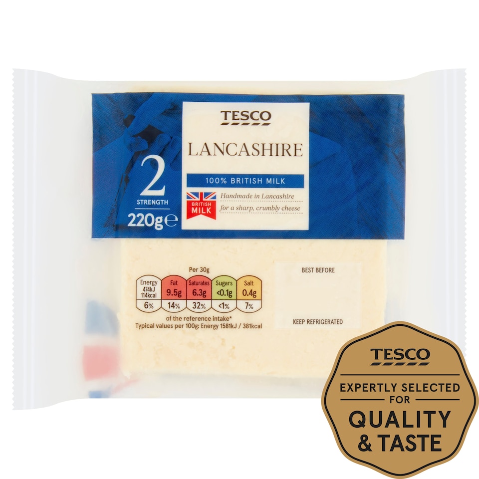 Tesco Lancashire Cheese 220G - Tesco Groceries