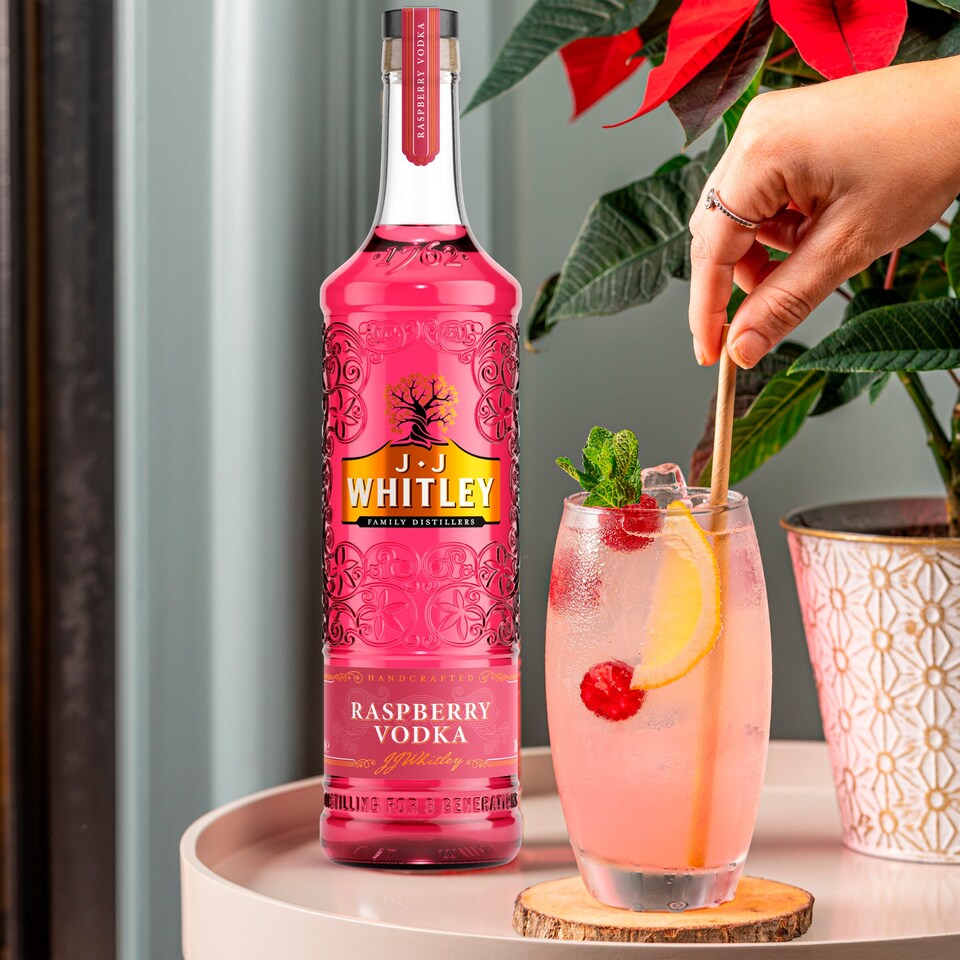 Jj Whitley Raspberry Vodka 1 Litre. - Tesco Groceries