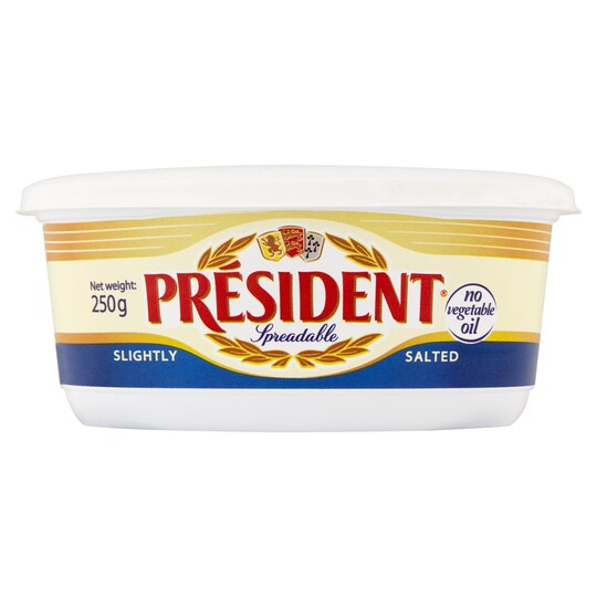 President Slightly Salted Spreadable 250G - Tesco Groceries