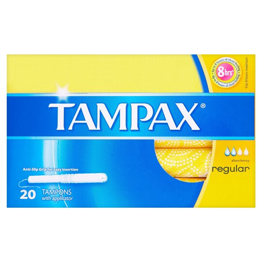 Tampax Blue Box Regular 20 Pump 1.88 - Tesco Groceries