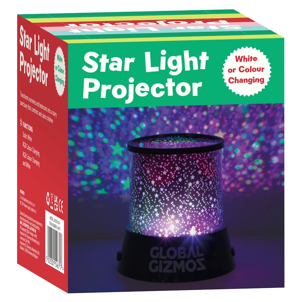 Global Gizmo LED Star Projector Light - Tesco Groceries