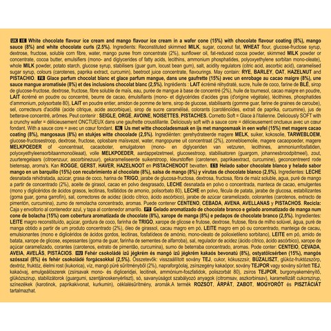 Cornetto Soft Mango & White Chocolate 4 x 140ml - Tesco Groceries