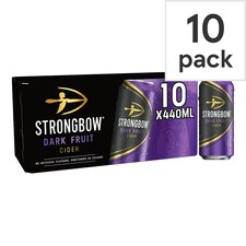 Strongbow Dark Fruit Cider 10X440ml Can - Tesco Groceries