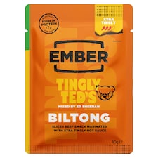 Ember Tingly Ted's Beef Biltong 40g - Tesco Groceries