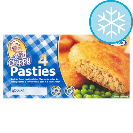 Tony's Chippy 4 Pasties 400G - Tesco Groceries