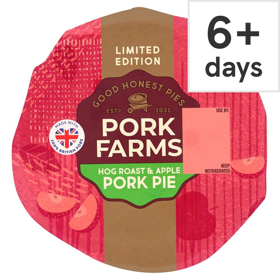 Pork Farms Hog Roast & Apple Pork Pie 295g - Tesco Groceries