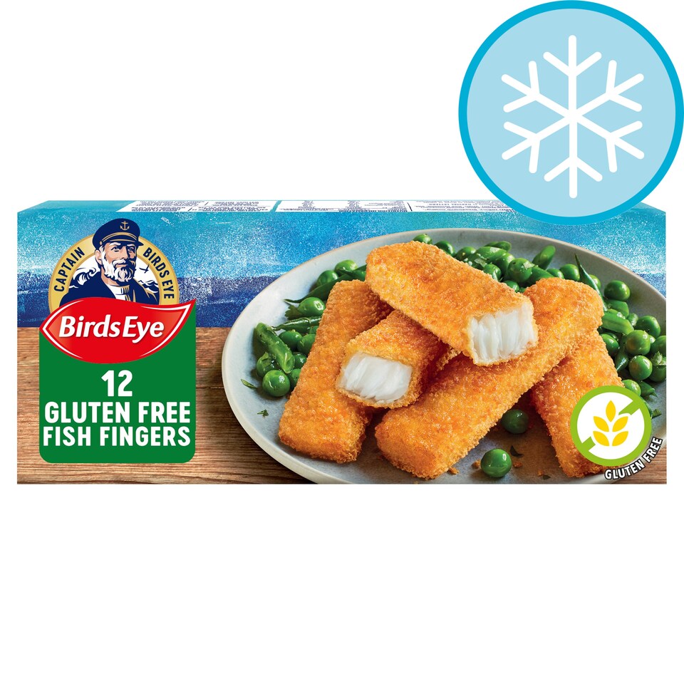 Birds Eye 12 Gluten Free Fish Finger 360G - Tesco Groceries