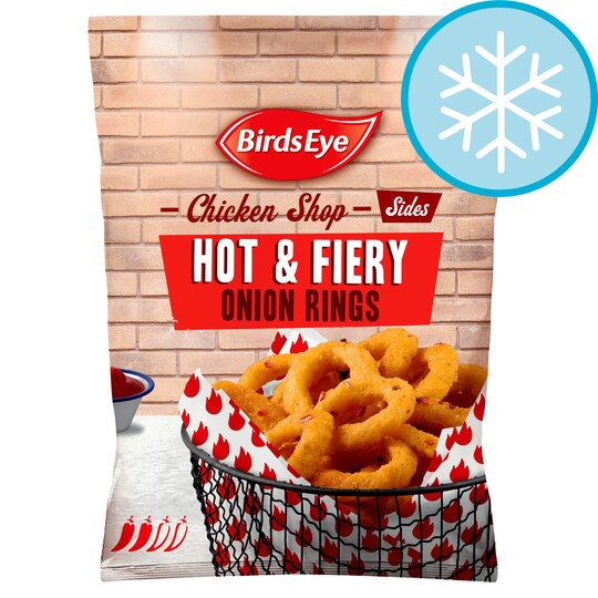 Birds Eye Chicken Shop Hot & Fiery Onion Rings 450G - Tesco Groceries