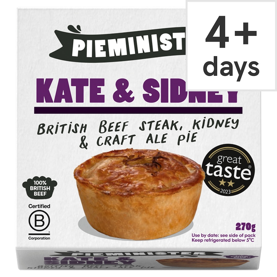 Pieminister Kate & Sidney Steak, Kidney & Craft Ale Pie 270g - Tesco ...