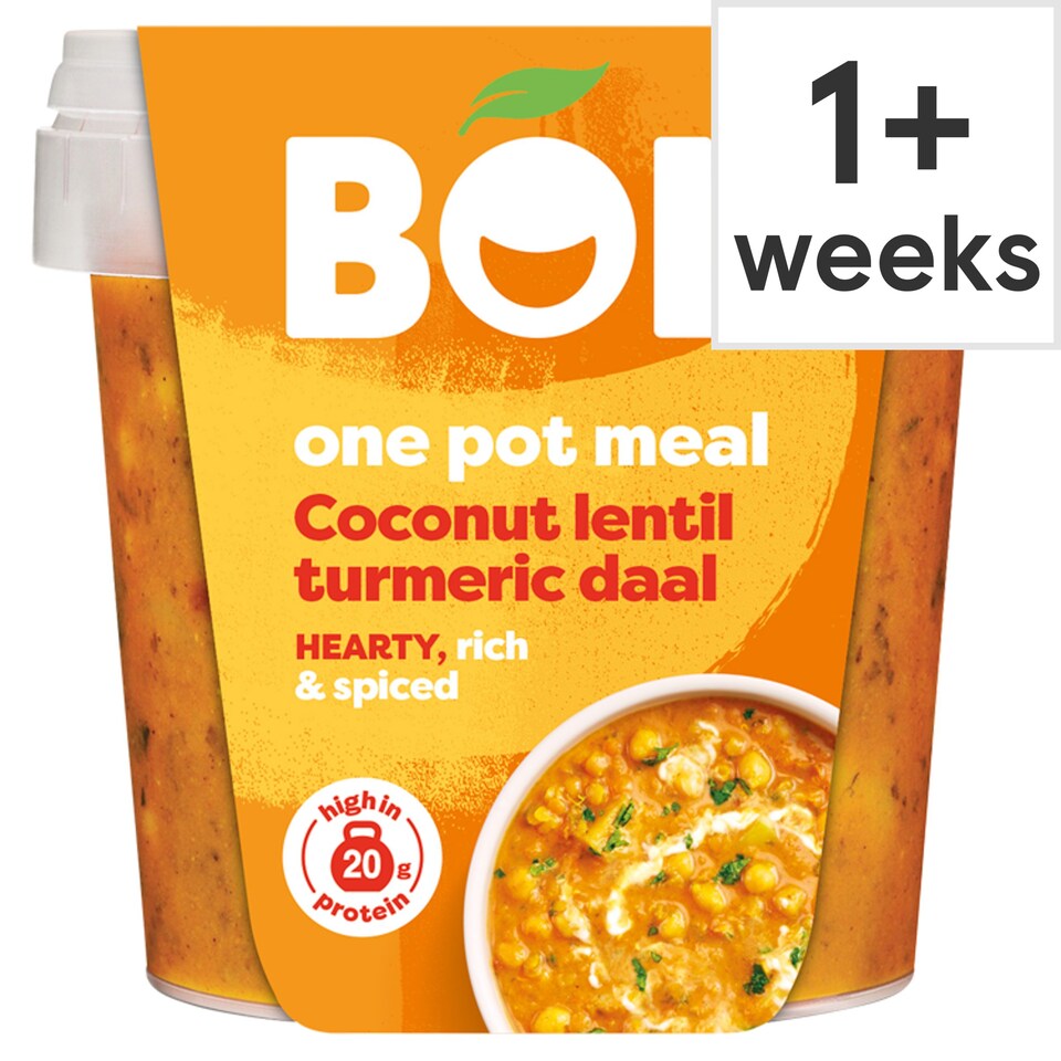 Bol Creamy Coconut Turmeric Daal Power Pot 450G - Tesco Groceries