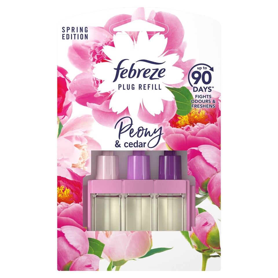Febreze Air Freshener 3Volution Plug In Refill Peony&Cedar 20Ml - Tesco ...