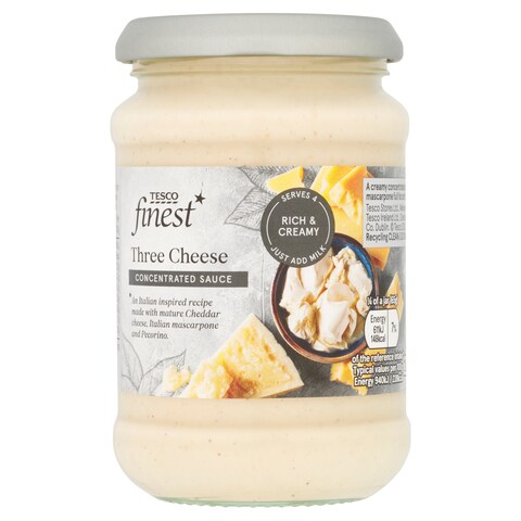 Tesco Finest Three Cheese Concentrated Sauce 260G - Tesco Groceries