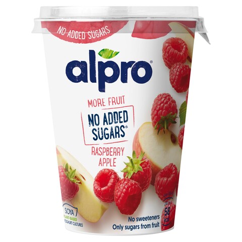 ALPRO Apple-Raspberry Soygurt with Yoghurt Culture 400 g - Tesco Groceries
