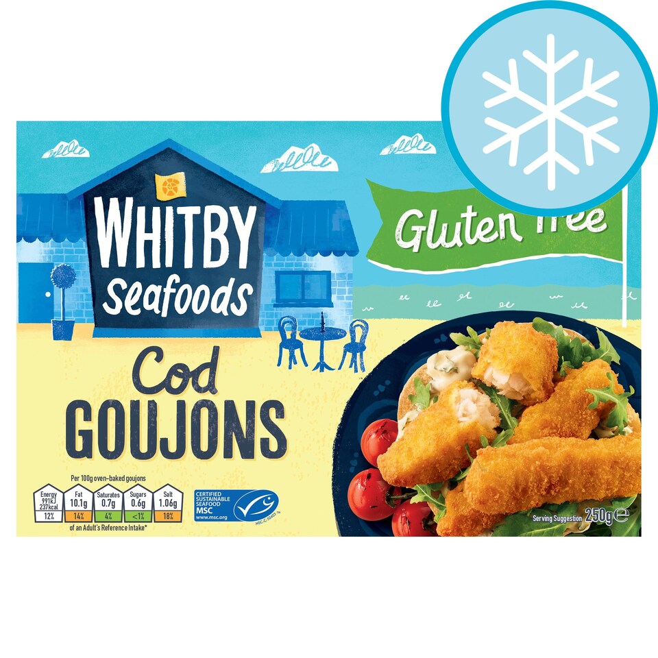 Whitby Seafoods Gluten Free Cod Goujons 225G - Tesco Groceries