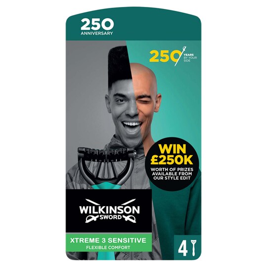 Wilkinson Sword Xtreme 3 Sensitive Comfort Men Disposable Razor X4 ...