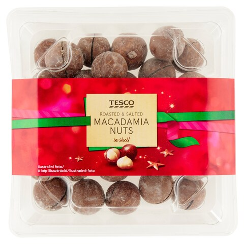 Tesco Roasted & Salted Macadamia Nuts in Shell 200 g - Tesco Groceries