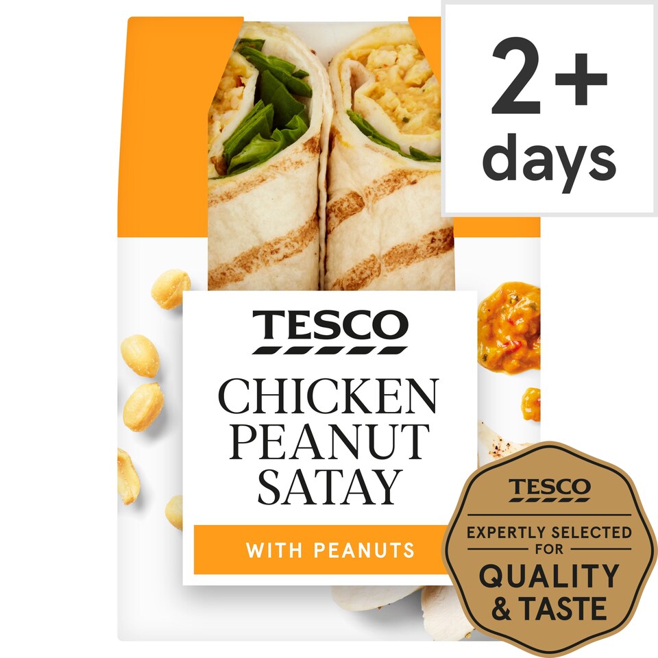 Tesco Chicken Peanut Satay Wrap - Tesco Groceries