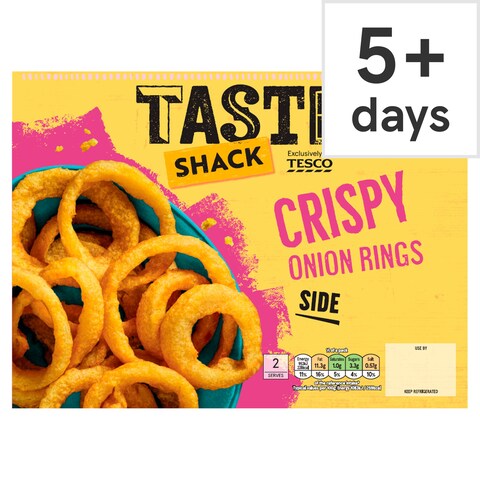 Taste Shack Crispy Onion Rings 200g - Tesco Groceries