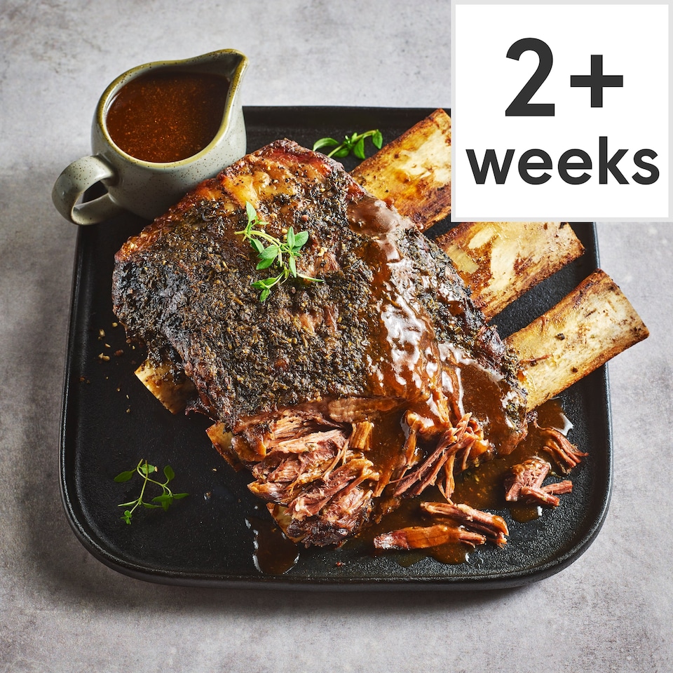 42. Tesco Finest Slow Cooked Beef Rib with a Red Wine and Roasted ...