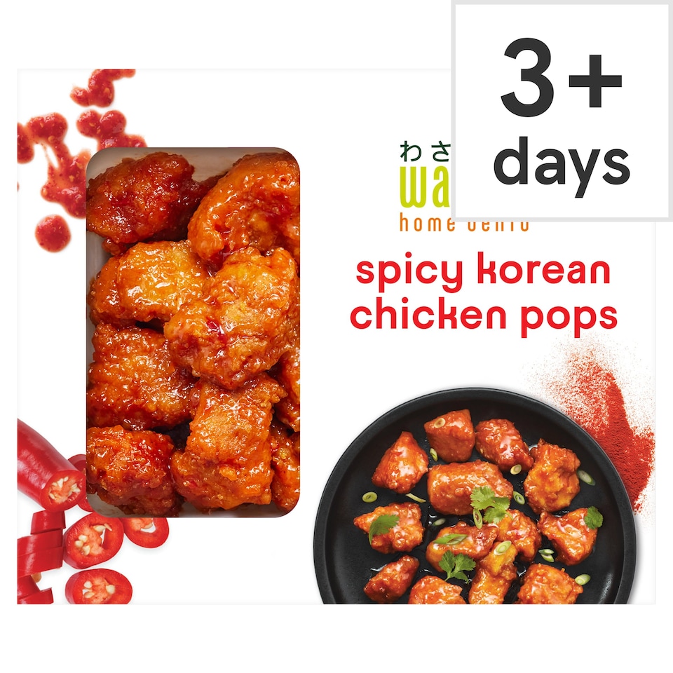 Wasabi Spicy Korean Chicken Pops 150g - Tesco Groceries
