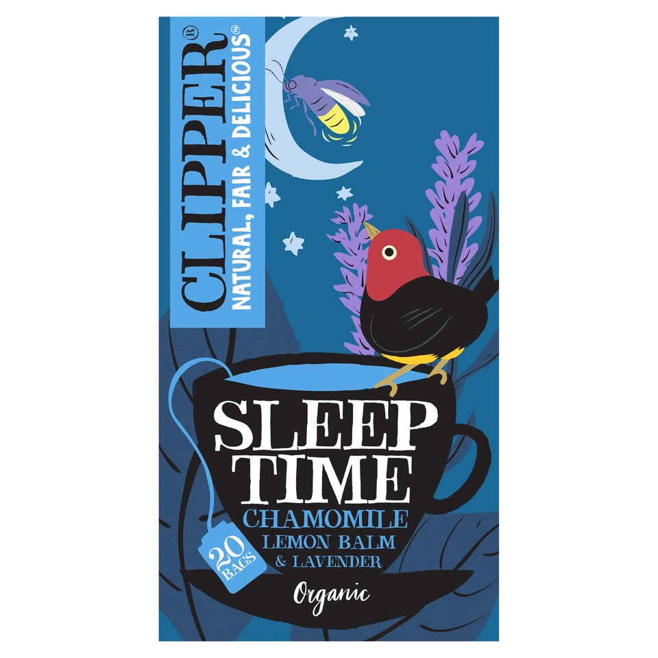 Clipper Sleep Time Chamomile Lemon & Lavender Organic Tea Bags 30G ...
