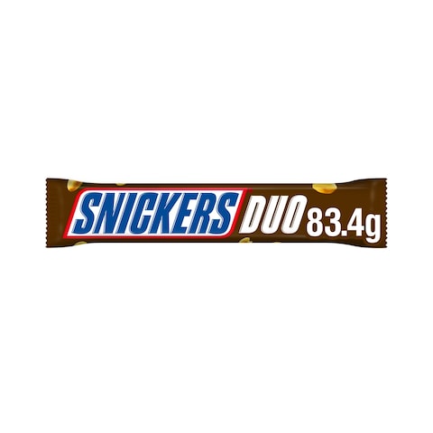 Snickers Duo Chocolate Bar 83.4g - Tesco Groceries