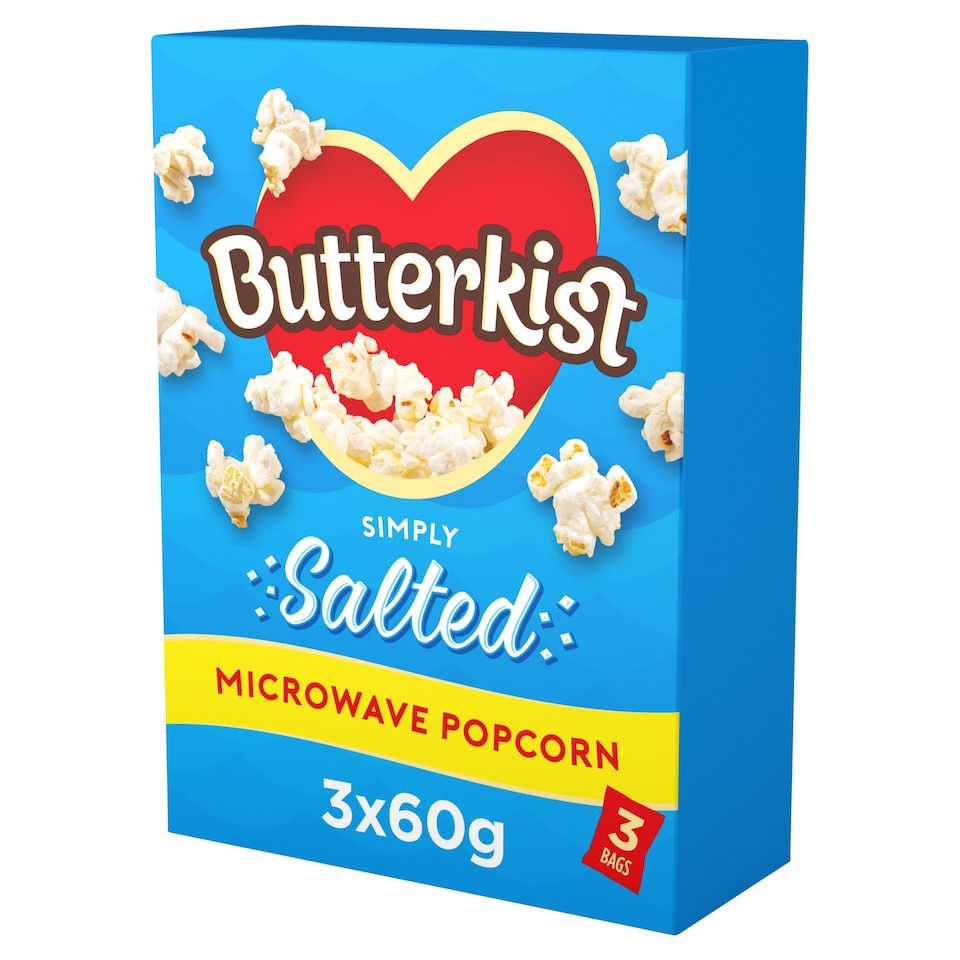 Butterkist Microwave Salted Popcorn 3X60g - Tesco Groceries