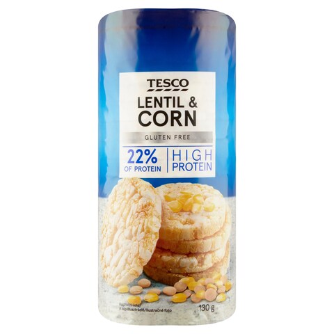 Tesco Puffed Lentil & Corn Snack 130 g - Tesco Groceries